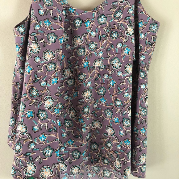 CAbi | Tops | Cabi Crochet Floral Scrollwork Lavender Cami S | Poshmark